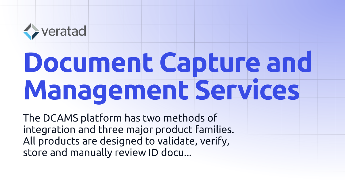 Document Capture and Management Services | Veratad